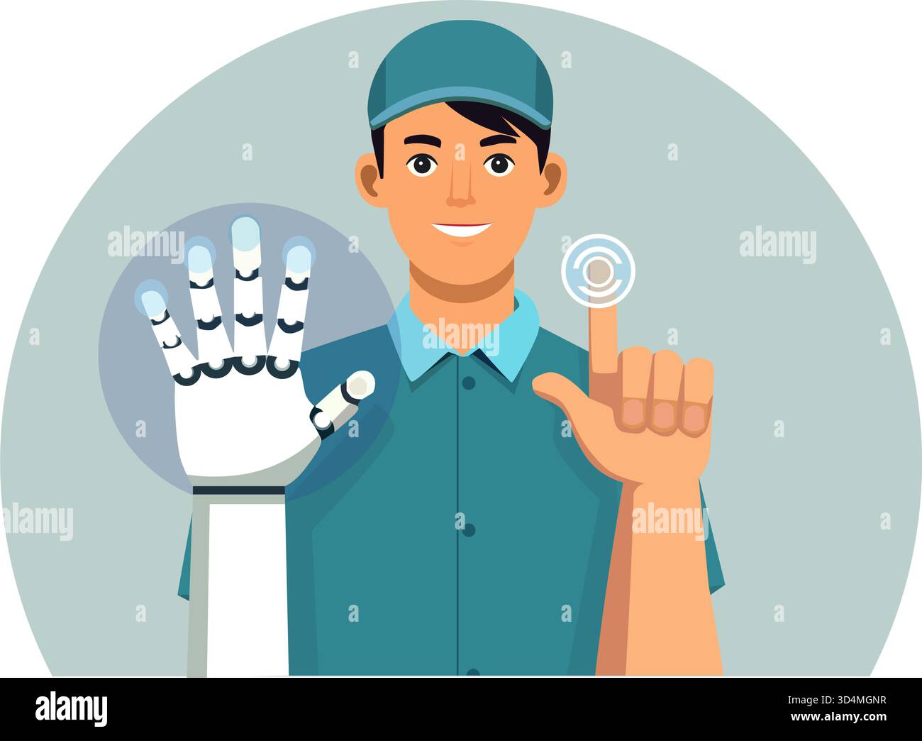 Automation in delivery Stock Vector Images - Alamy
