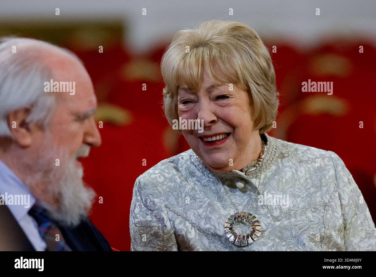 Ireland's outgoing first lady Sabina Higgins during the inauguration ...