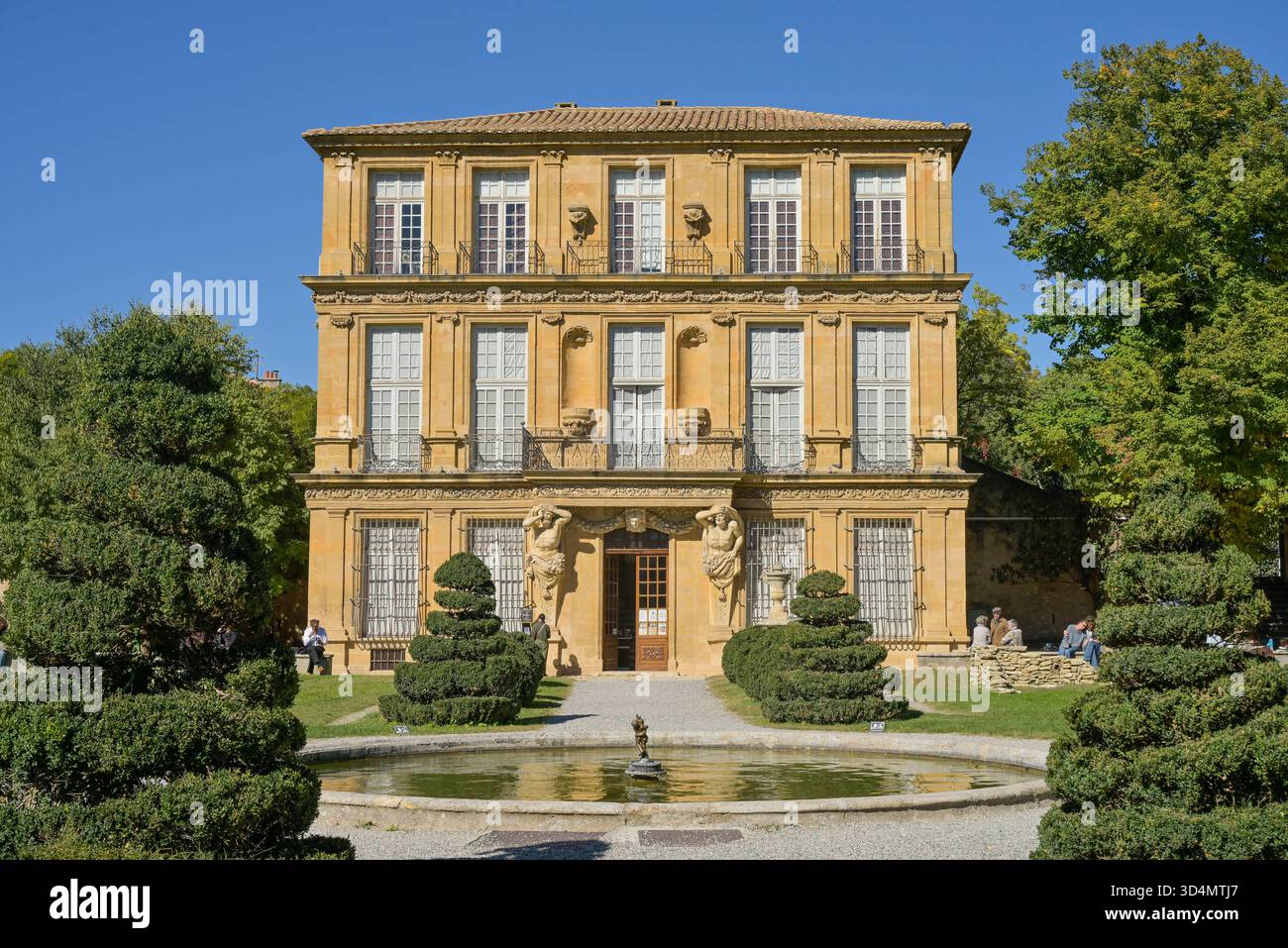 Teich, Springbrunnen, Pavillon Vendome, Rue de la Molle, Aix-en ...