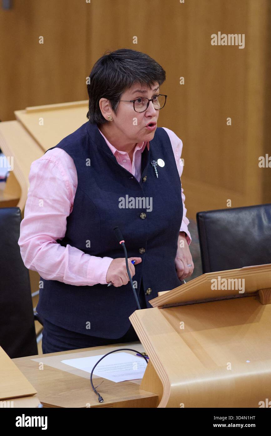 Edinburgh Scotland, UK 11 November 2025. Tess White MSP at the Scottish ...