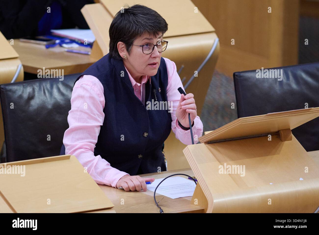 Edinburgh Scotland, UK 11 November 2025. Tess White MSP at the Scottish ...