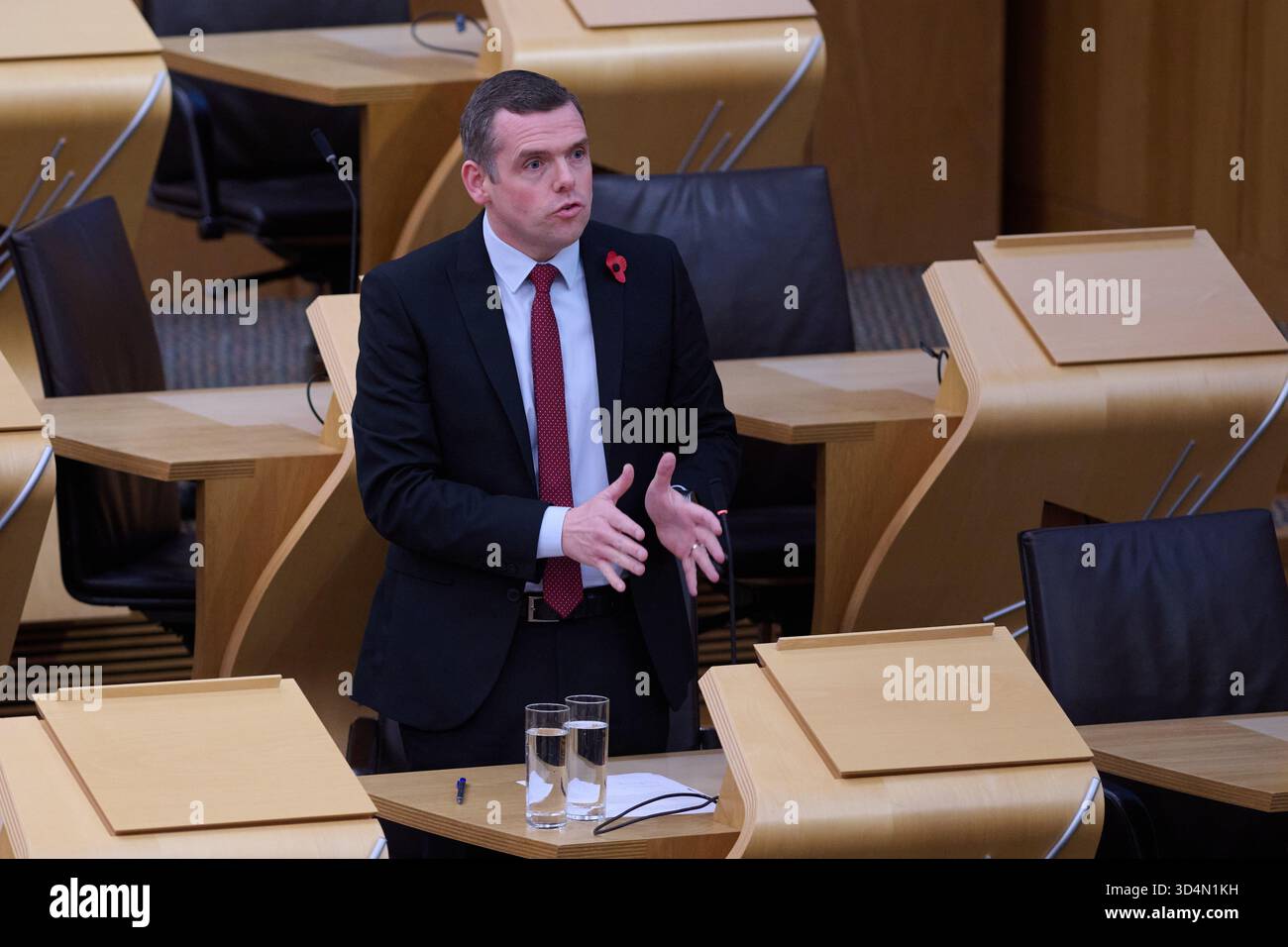 Edinburgh Scotland, UK 11 November 2025. Douglas Ross MSP at the ...