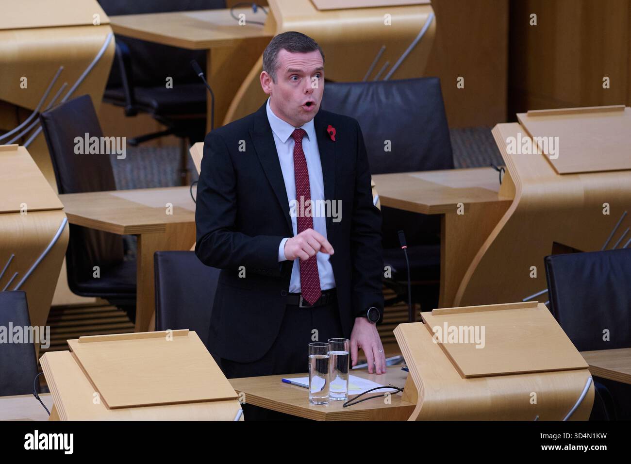 Edinburgh Scotland, UK 11 November 2025. Douglas Ross MSP at the ...