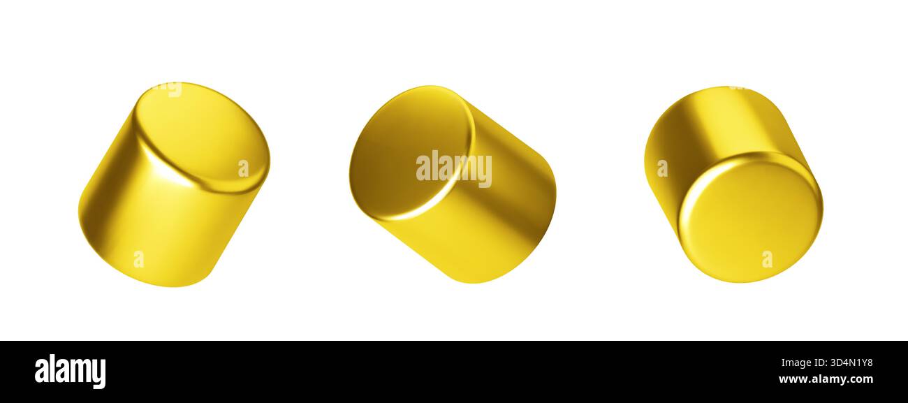 Abstract 3d luxury cylinder Stock Vector Images - Alamy