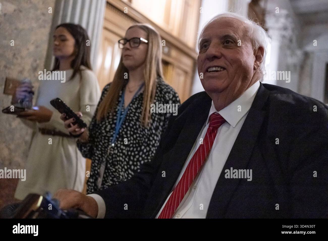 United States Senator Jim Justice (Republican of West Virginia) leaves ...