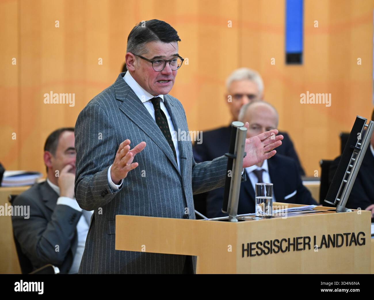 11 November 2025, Hesse, Wiesbaden: Boris Rhein (CDU), Minister ...