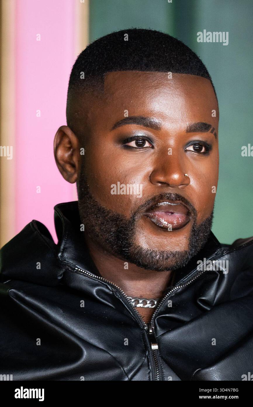 Mason Blake poses for photographers upon arrival at the premiere of the film "Wicked For Good ...