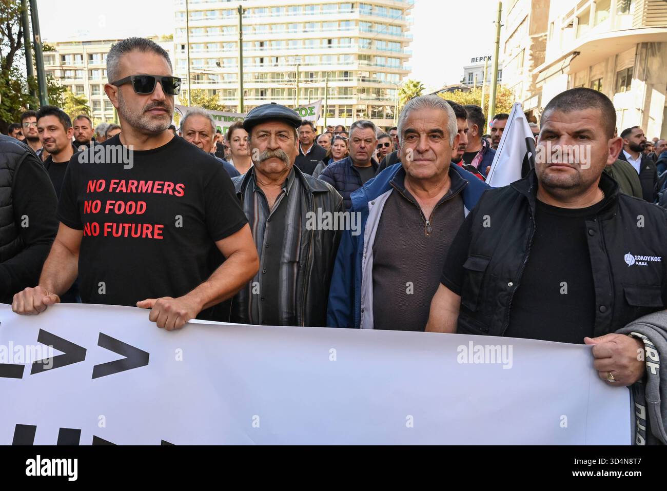 Greek farmers protest in Athens Greek farmers and livestock breeders ...
