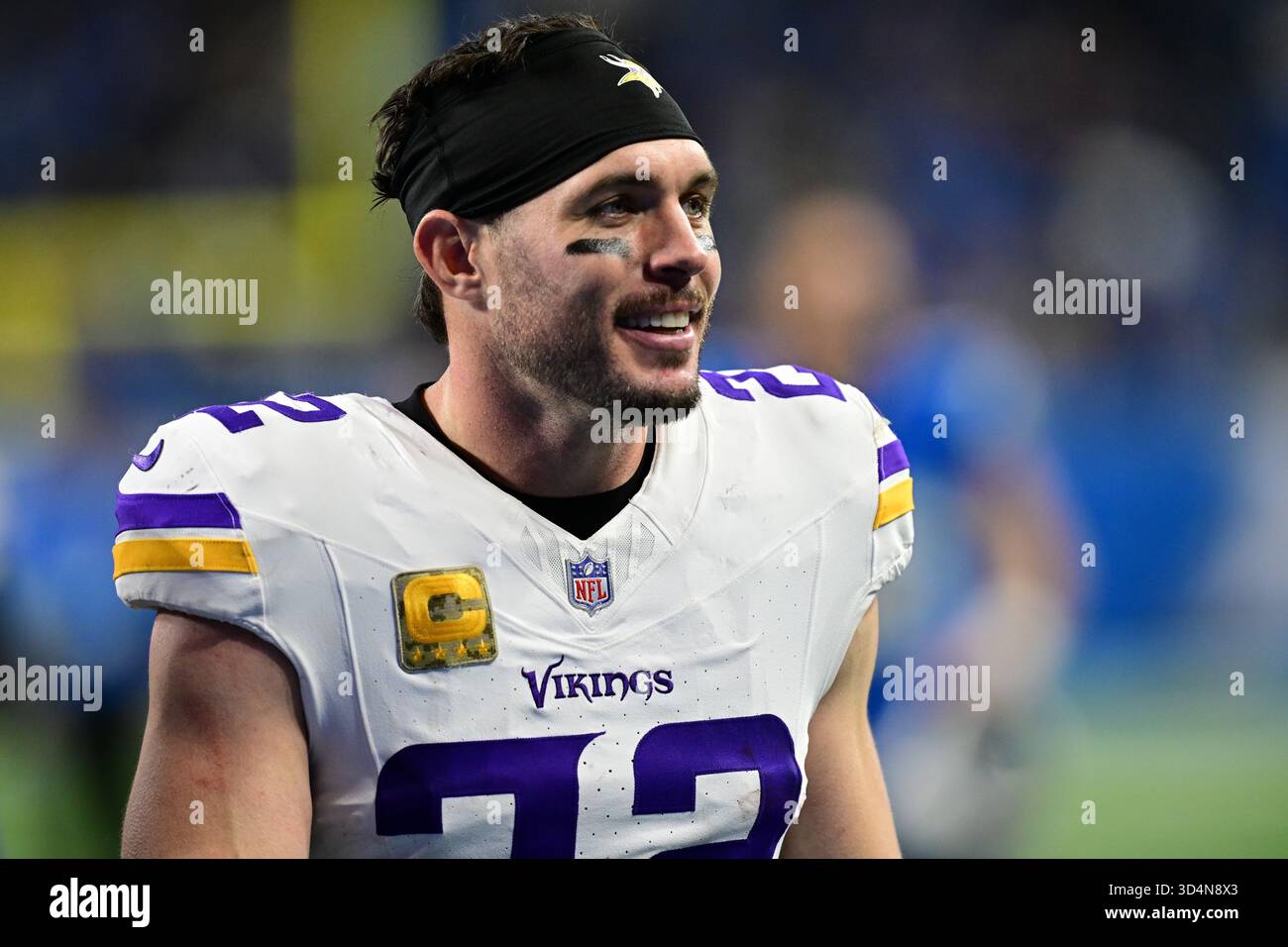 Minnesota Vikings safety Harrison Smith jogs off the field after an NFL ...