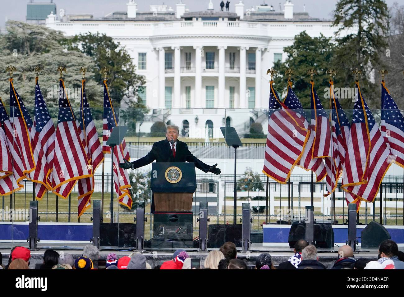 FILE - President Donald Trump speaks at a rally on Jan. 6, 2021, in ...
