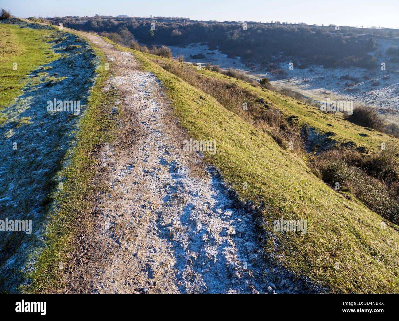 Ramparts of Iron Age Hill Fort, St Catharines Hill, Winchester ...