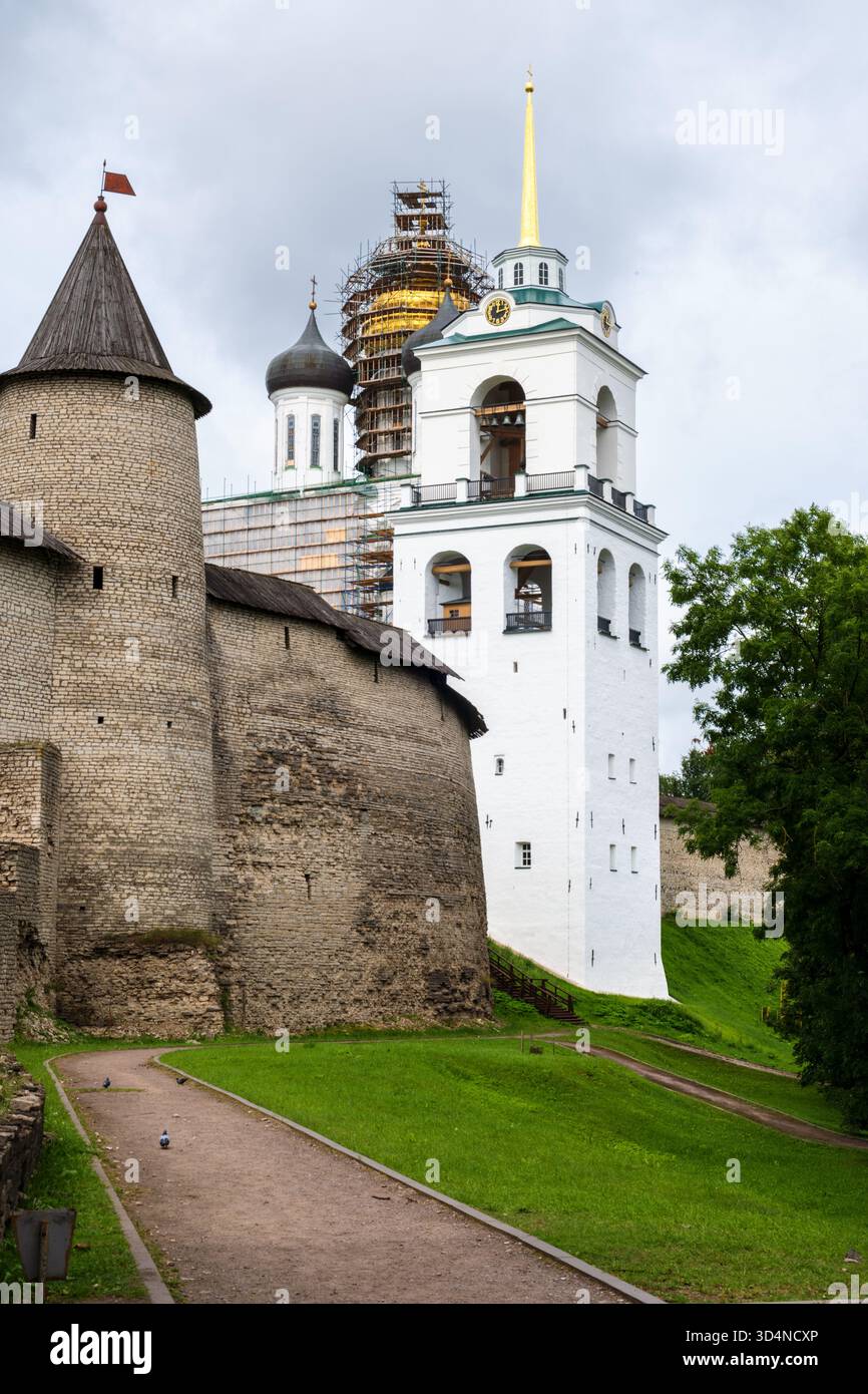 Pskov, Pskov Oblast, Russia - Auguest 7, 2025. View of Pskov Kremlin ...