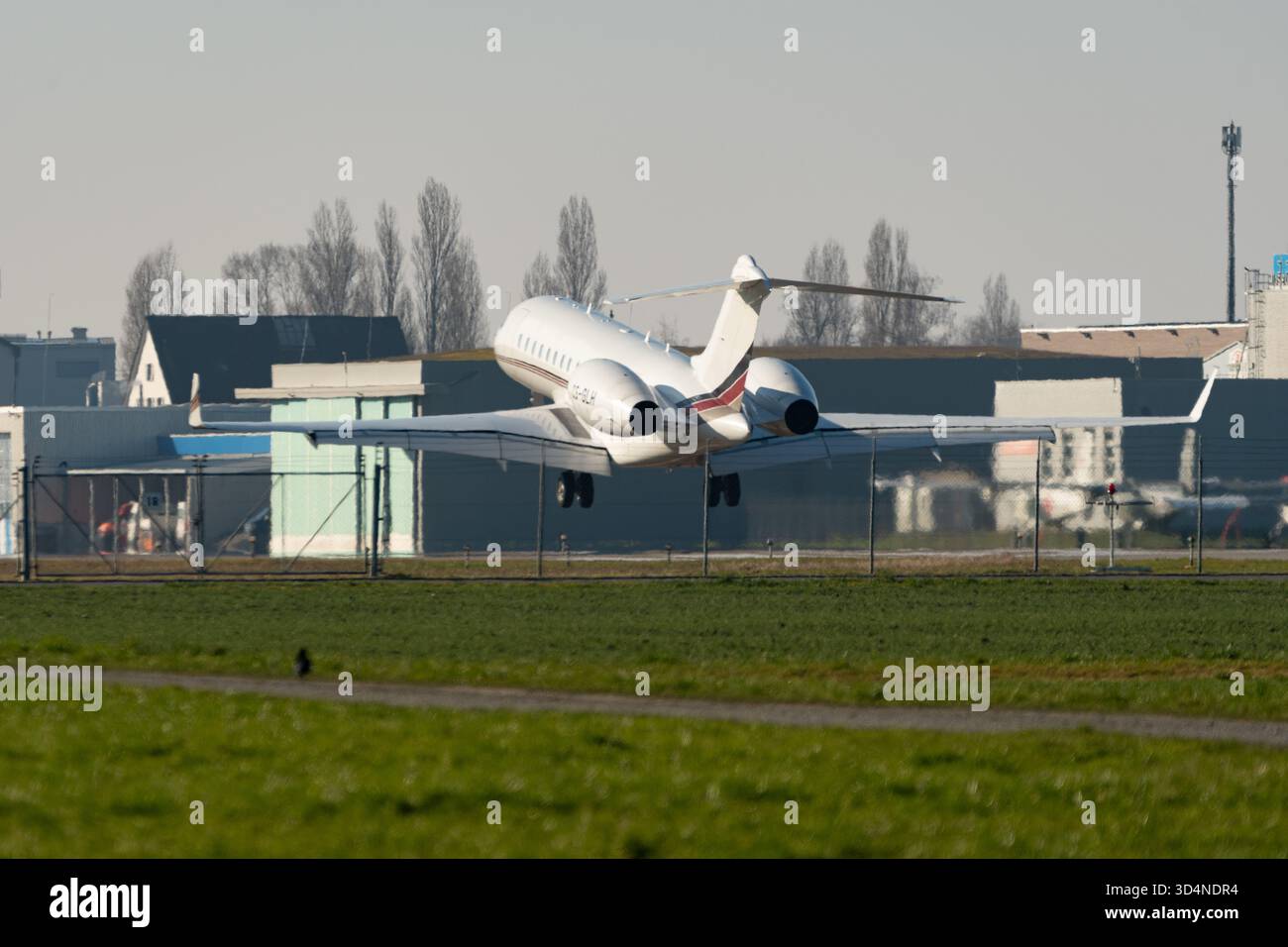 Saint Gallen, Altenrhein, Switzerland, March 3, 2025 CS-GLH Bombardier ...
