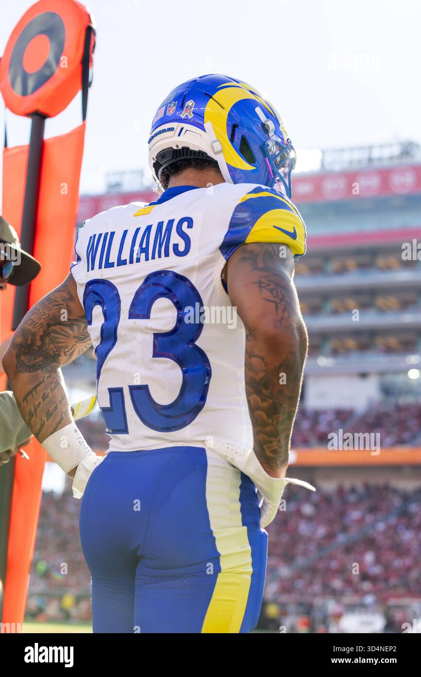 Los Angeles Rams running back Kyren Williams (23) against the San ...