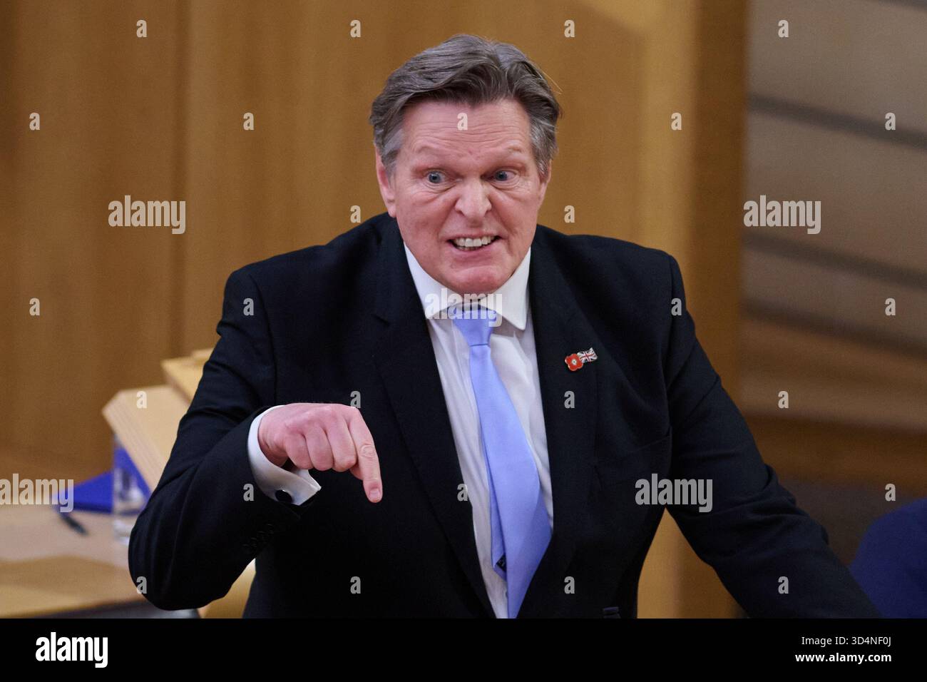 Edinburgh Scotland, UK 11 November 2025. Stephen Kerr MSP at the ...