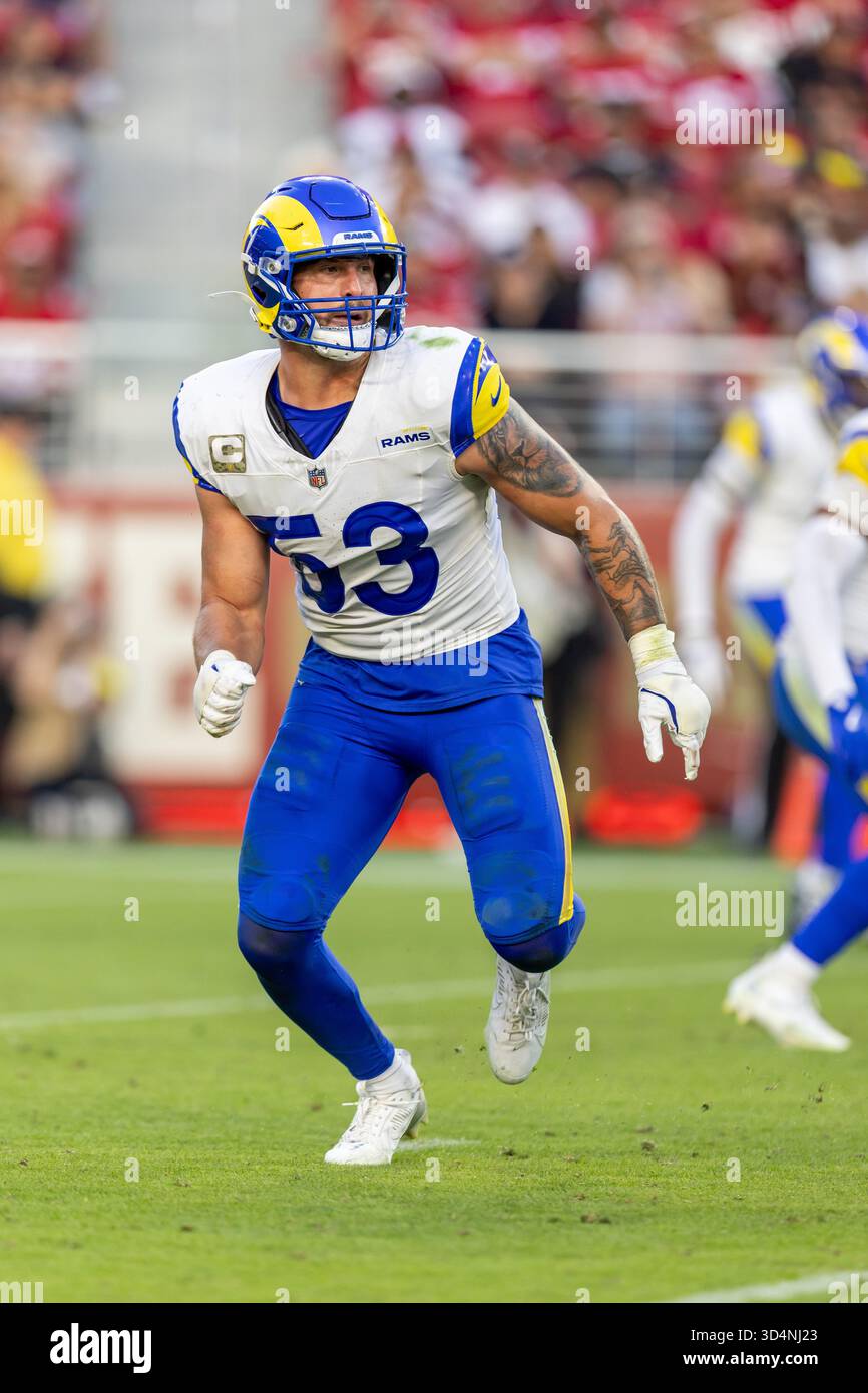Los Angeles Rams linebacker Nate Landman (53) against the San Francisco ...