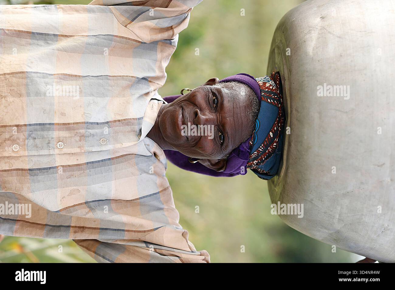 Pineapple picker in Allada, Benin Stock Photo - Alamy