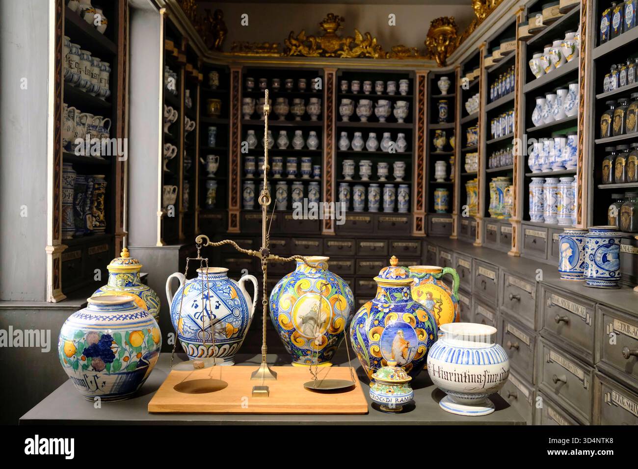 Germanisches Museum. The Hirschapotheke from Ohringen. 19 th century ...