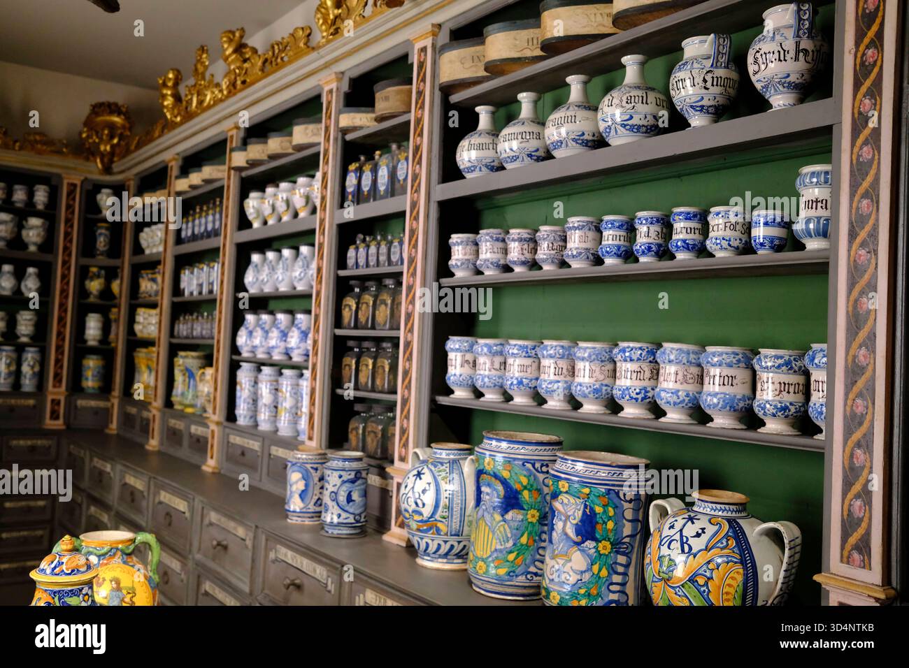 Germanisches Museum. The Hirschapotheke from Ohringen. 19 th century ...