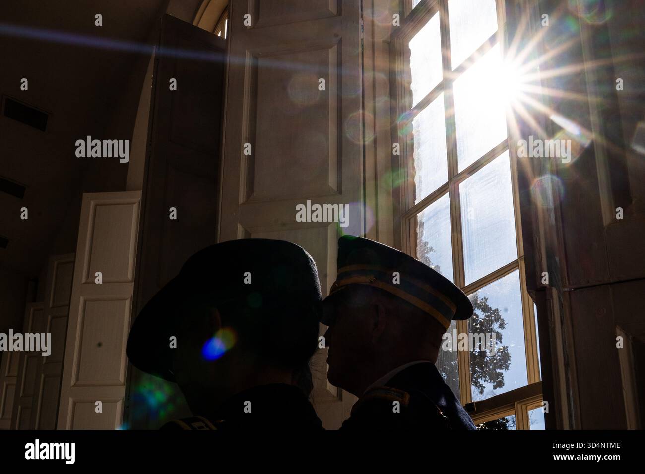 Retired U.S. Army Lt. Col. Tim Stoy attends an event at George ...