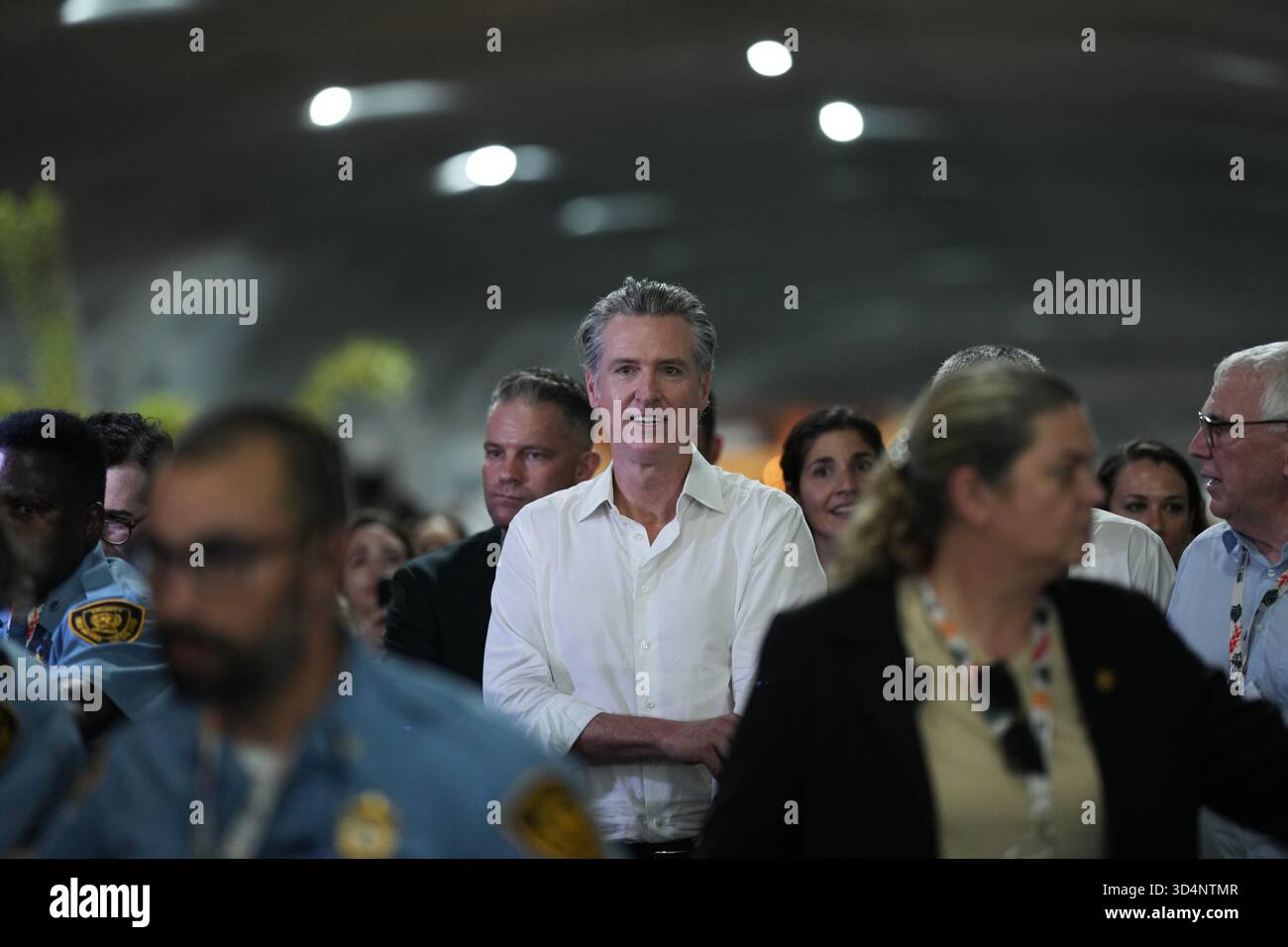 California Gov. Gavin Newsom walks through the venue for the COP30 U.N ...