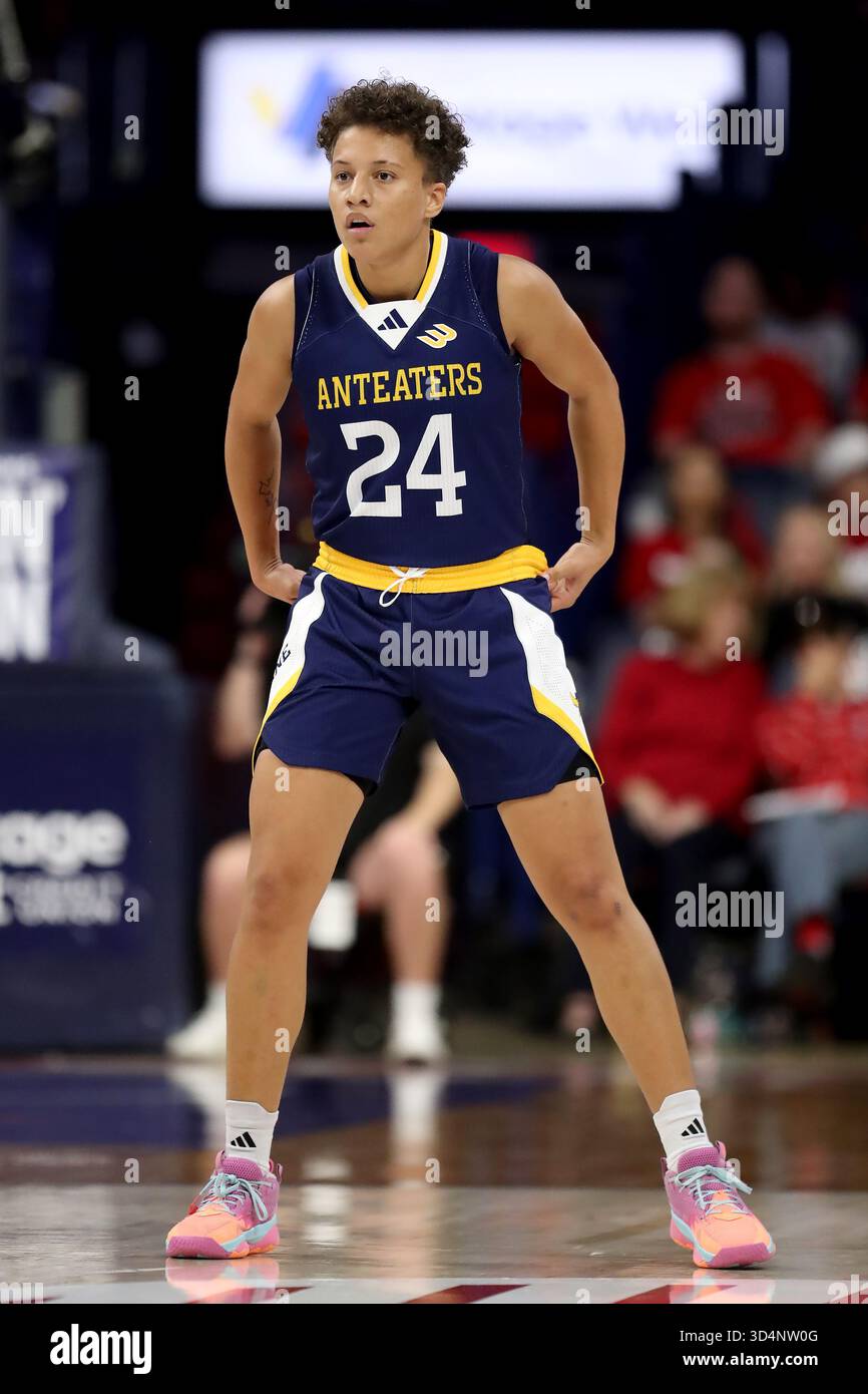 TUCSON, AZ - NOVEMBER 09: UC Irvine Anteaters guard Naomy Zonzon-Huyghe ...
