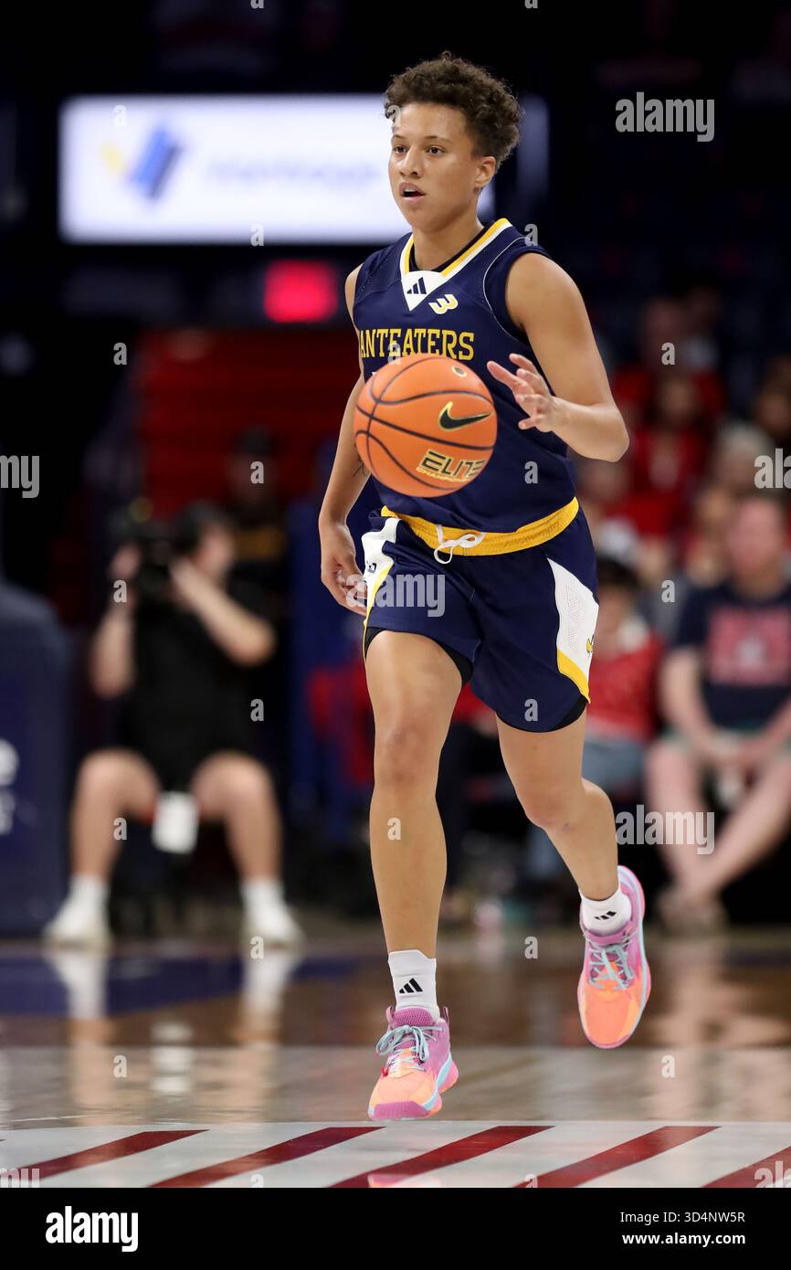 TUCSON, AZ - NOVEMBER 09: UC Irvine Anteaters guard Naomy Zonzon-Huyghe ...
