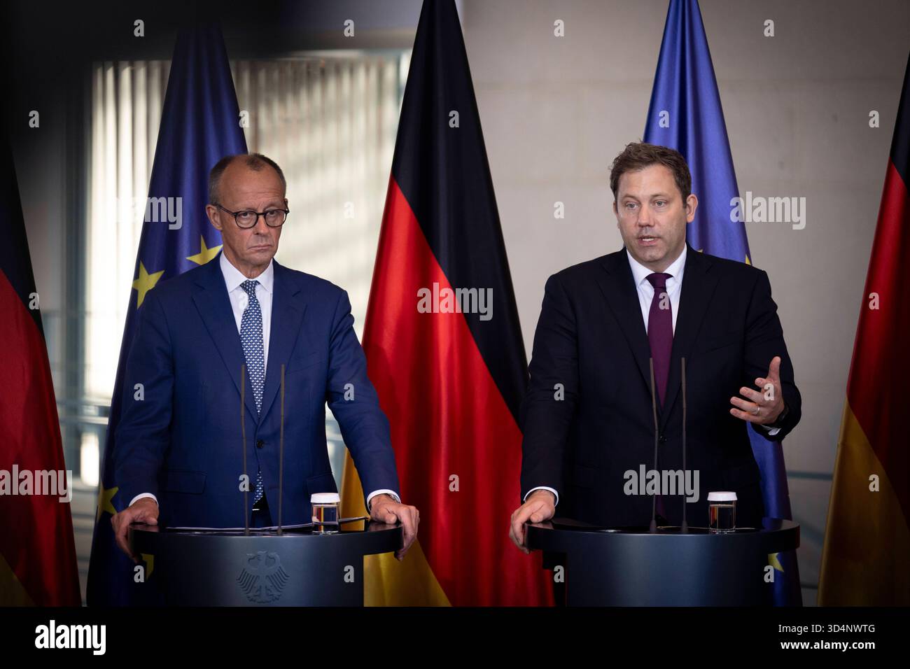 Merz, Klingbeil - Stahlgipfel DEU, Deutschland, Germany, Allemande ...