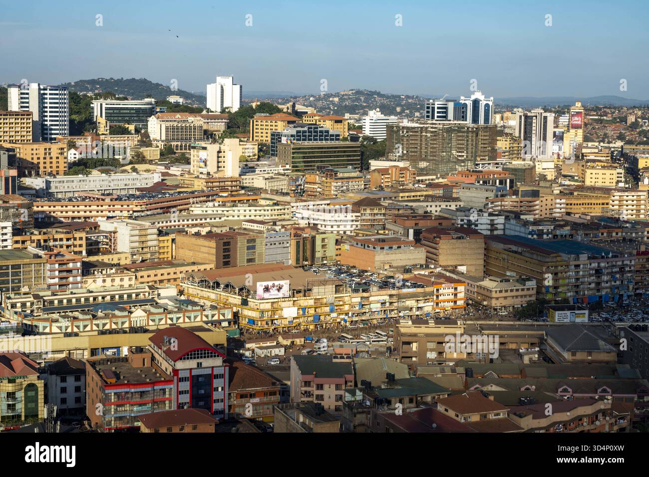Kampala city view from Uganda National Mosque Minaret, Kampala, Uganda ...