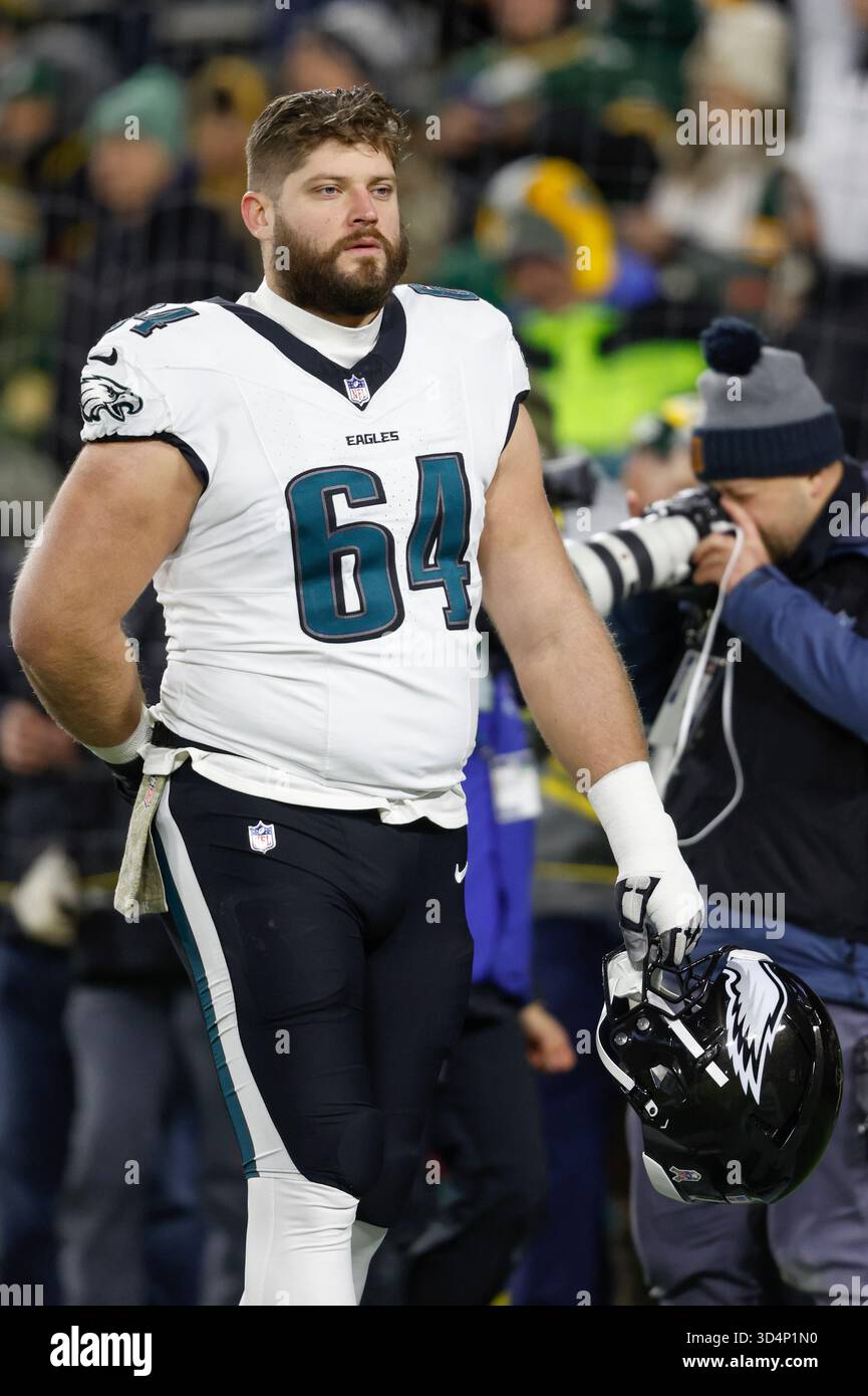 Philadelphia Eagles offensive tackle Brett Toth (64) on the field ...