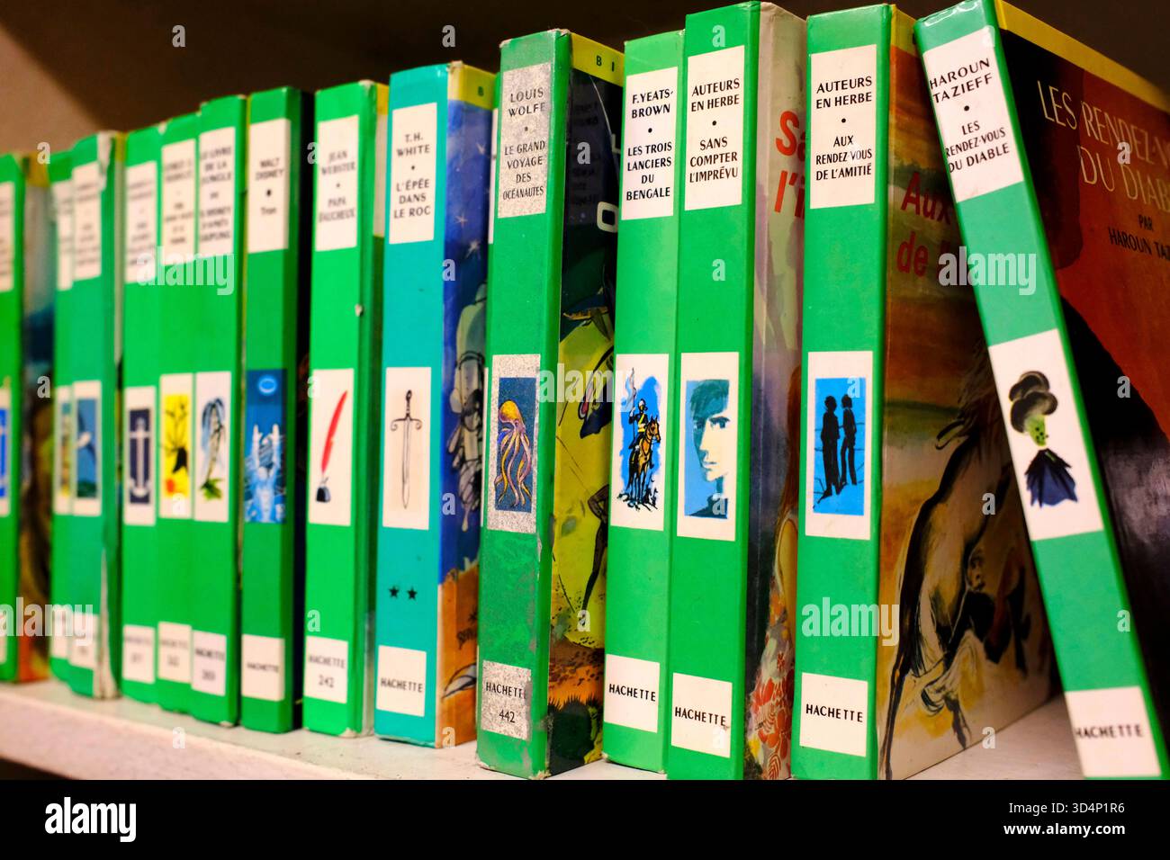 Used books for sale in a bookstore. Books for children. Used books for ...