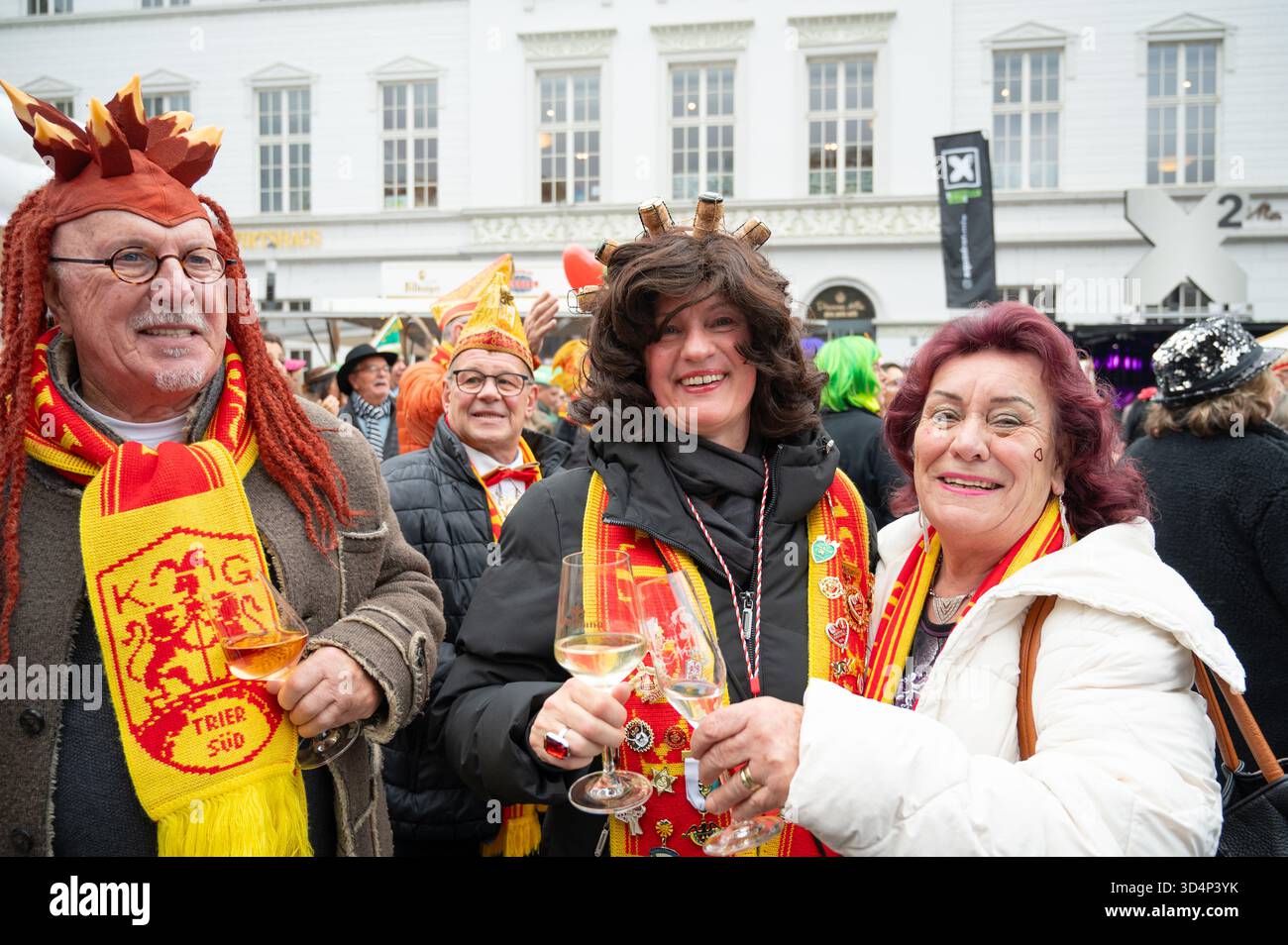 Carnival opening event, fools season, colorful vibrant costume and ...
