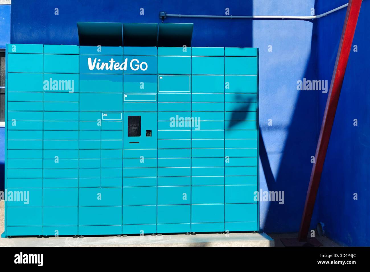 Finestrat, Spain- 10 November 2025: Vinted go locker. Vinted is online ...