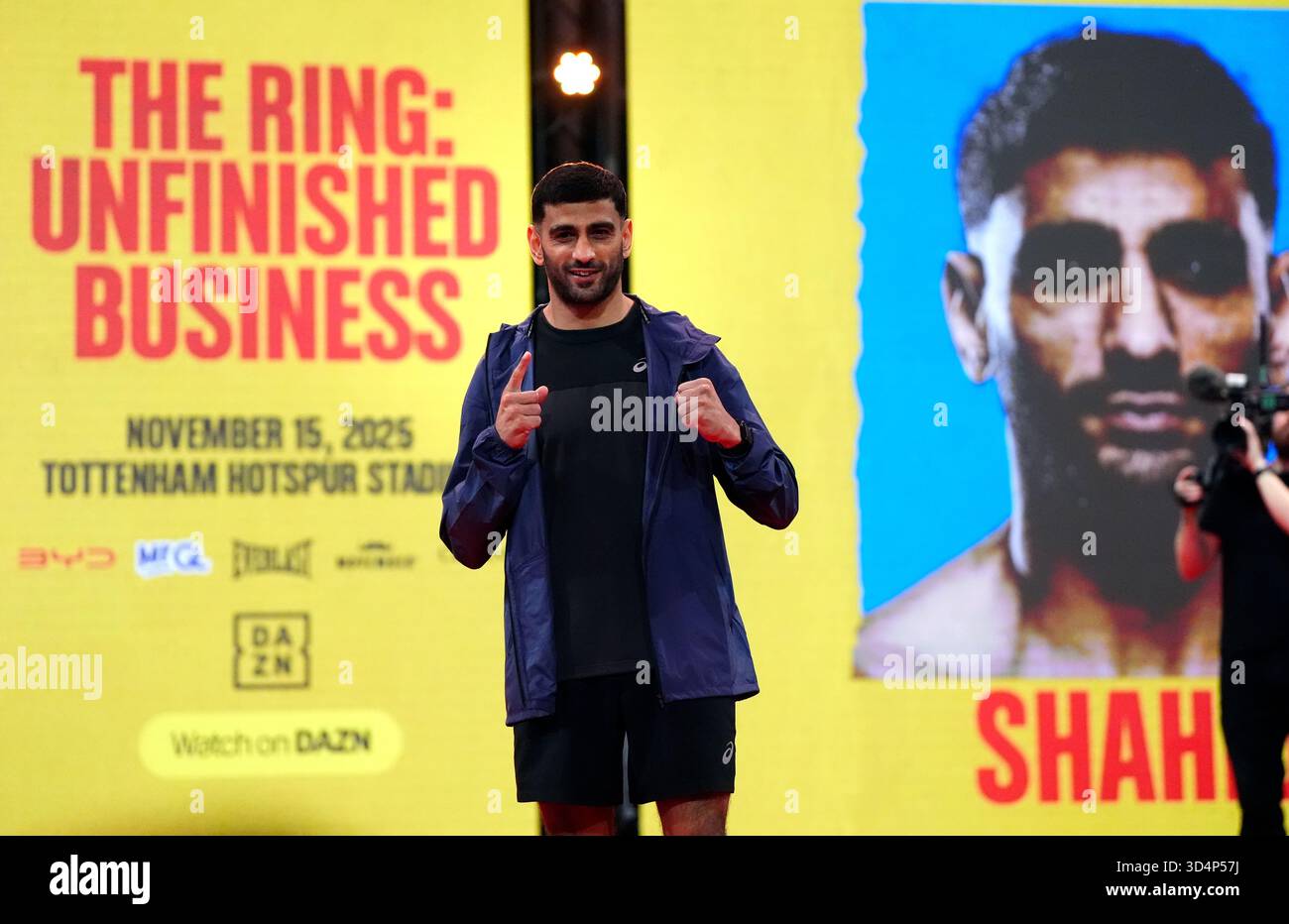 Boxer Fezan Shahid poses for photographs during the grand arrivals at ...
