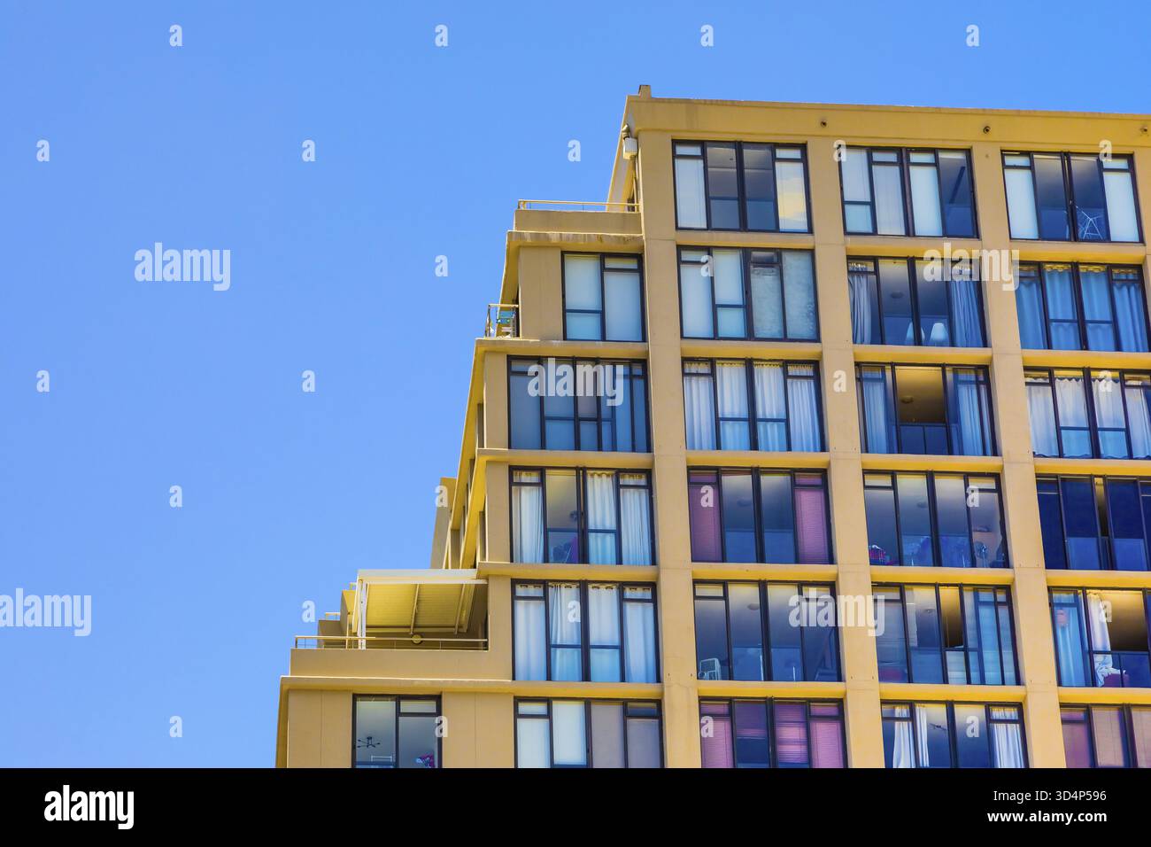Modern contemporary apartment condo building with glass facade in Cape ...