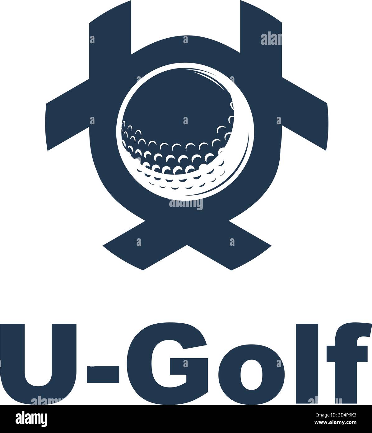 three U golf logo design Stock Vector Image & Art - Alamy