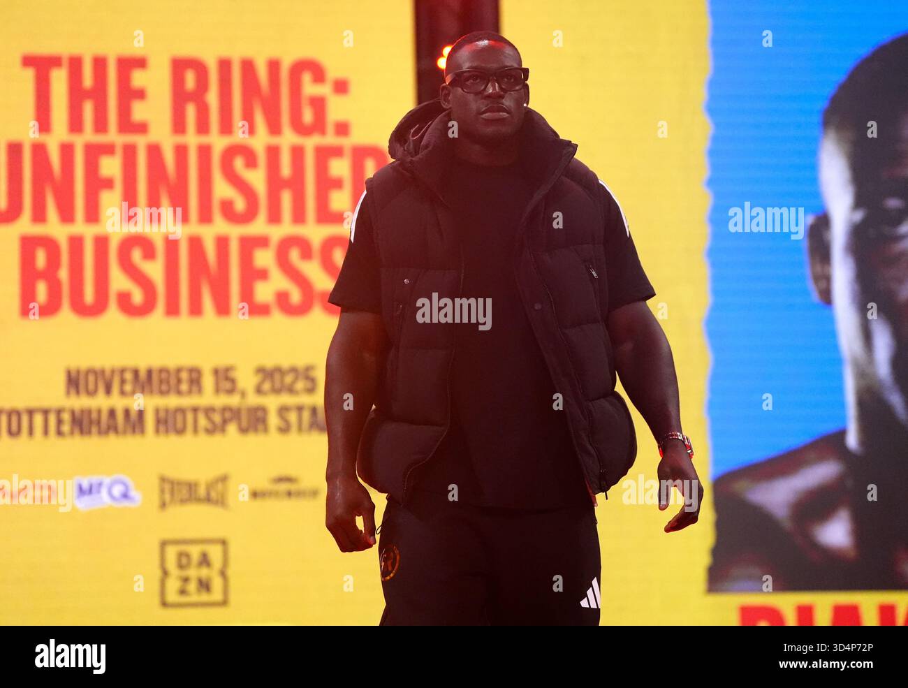 Boxer Richard Riakporhe poses for photographs during the grand arrivals ...