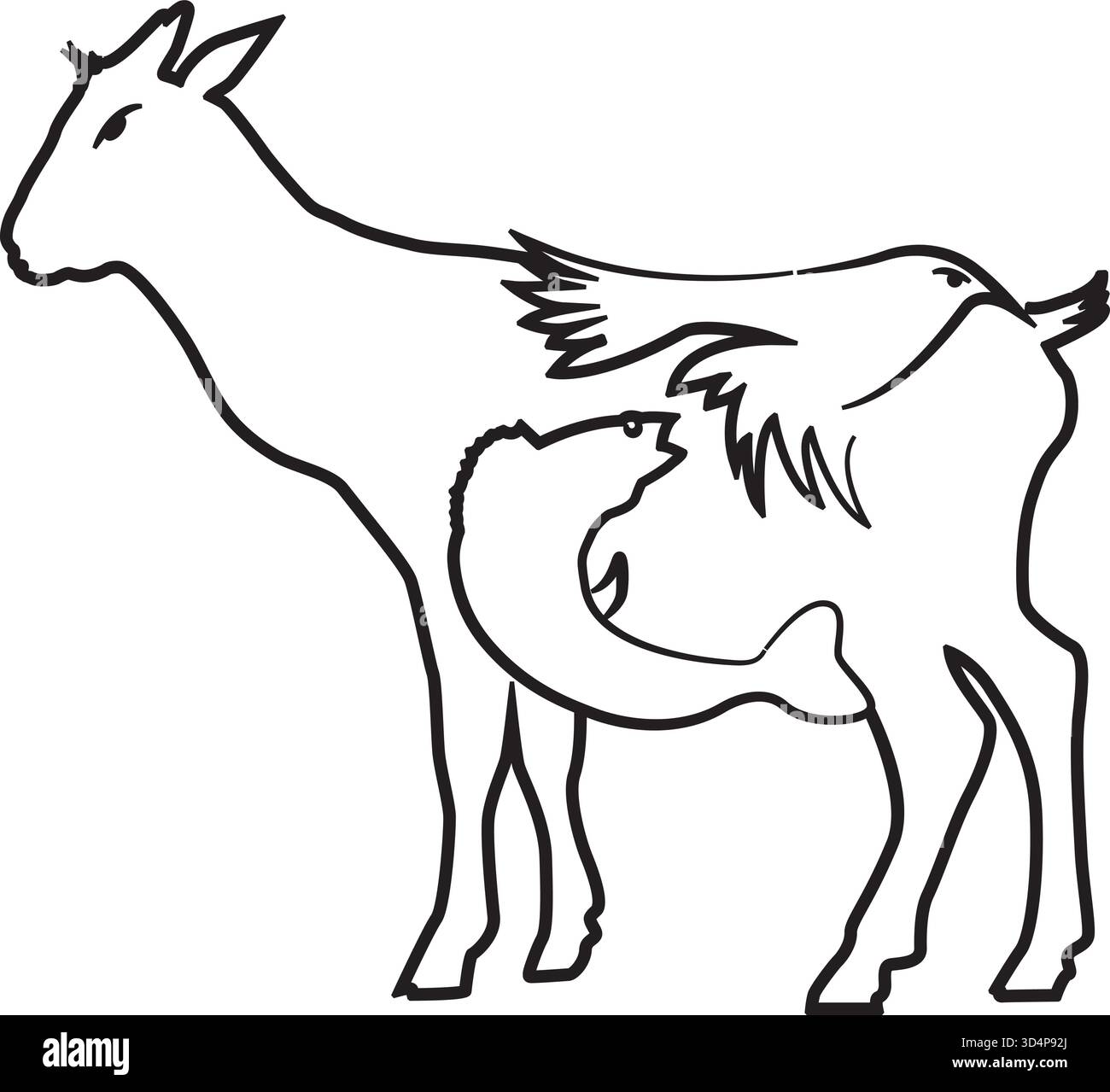 Hybrid animal art Stock Vector Images - Alamy