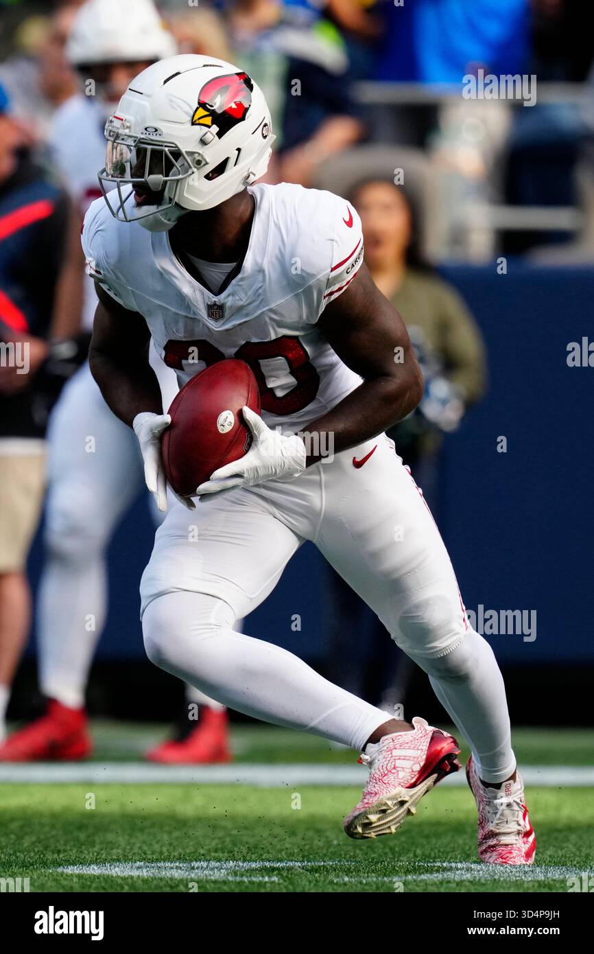 Arizona Cardinals running back Bam Knight (20) runs with the ball ...