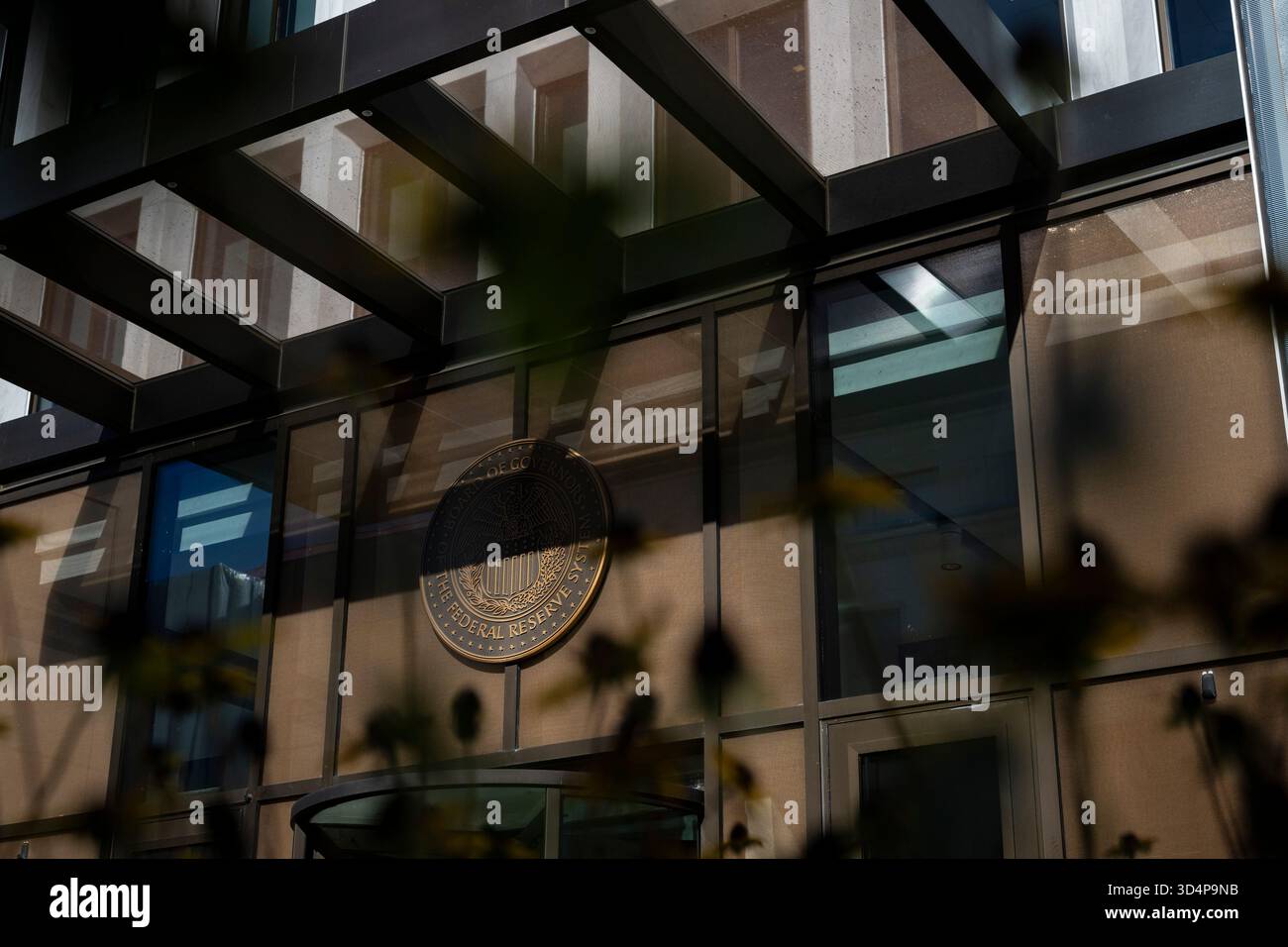The seal of the U.S. Federal Reserve on the William McChesney Martin Jr ...