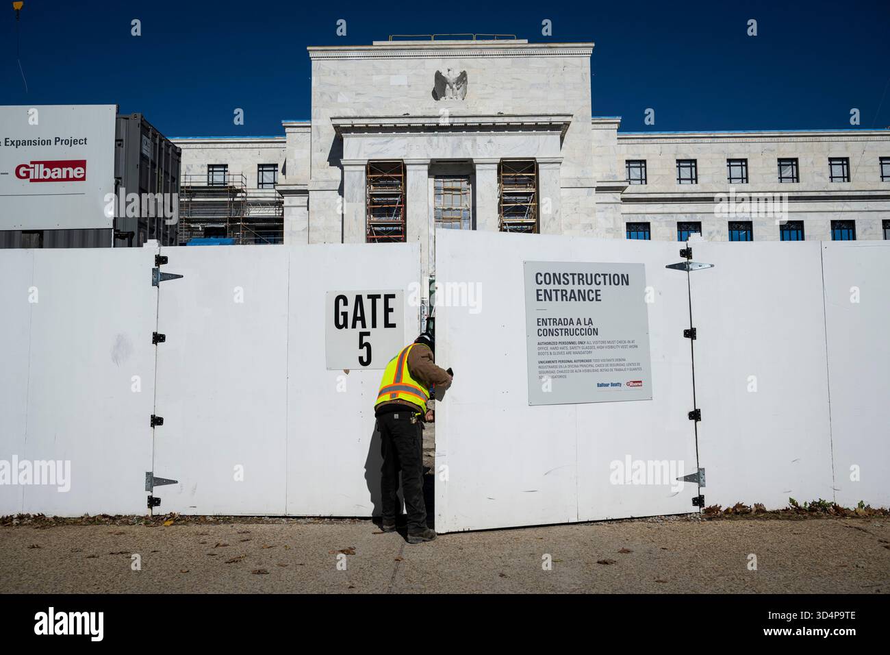 Construction for major renovations at the U.S. Federal Reserve Marriner ...