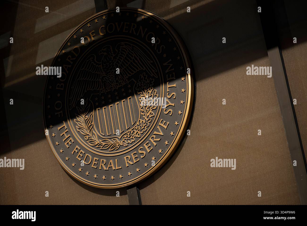 The seal of the U.S. Federal Reserve on the William McChesney Martin Jr ...