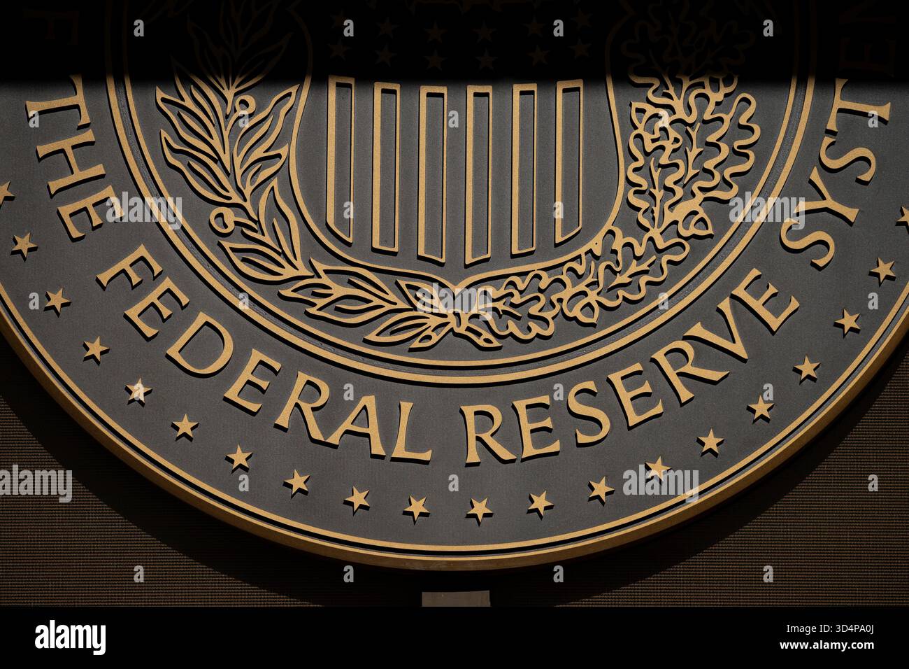 The seal of the U.S. Federal Reserve on the William McChesney Martin Jr ...