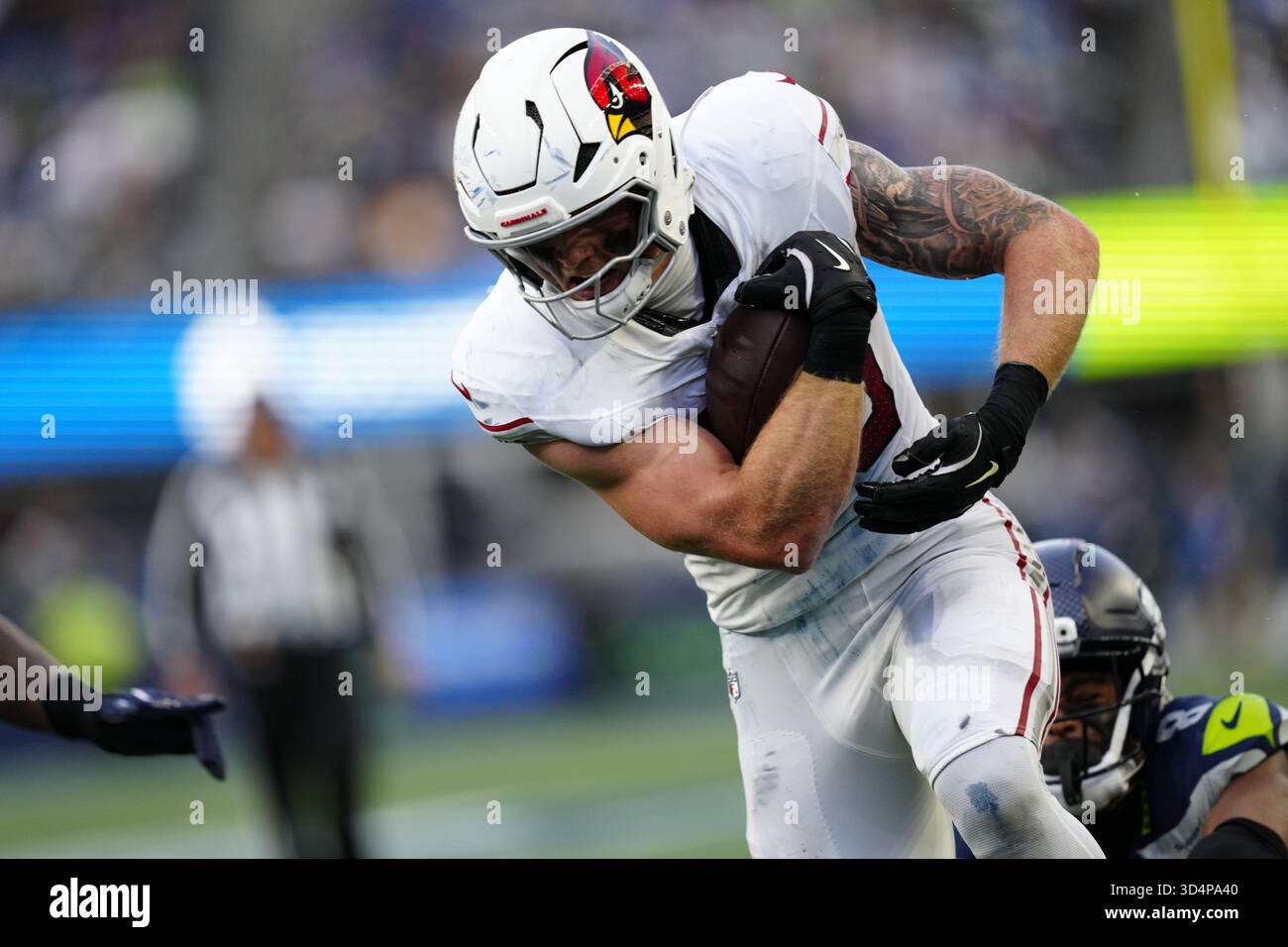 Arizona Cardinals tight end Trey McBride (85) runs with the ball during ...