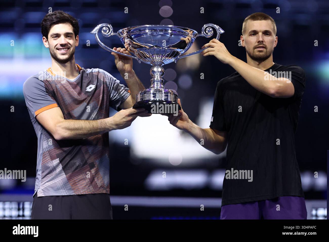 Lloyd Glasspool of Great Britain (R) and Julian Cash of Great Britain ...