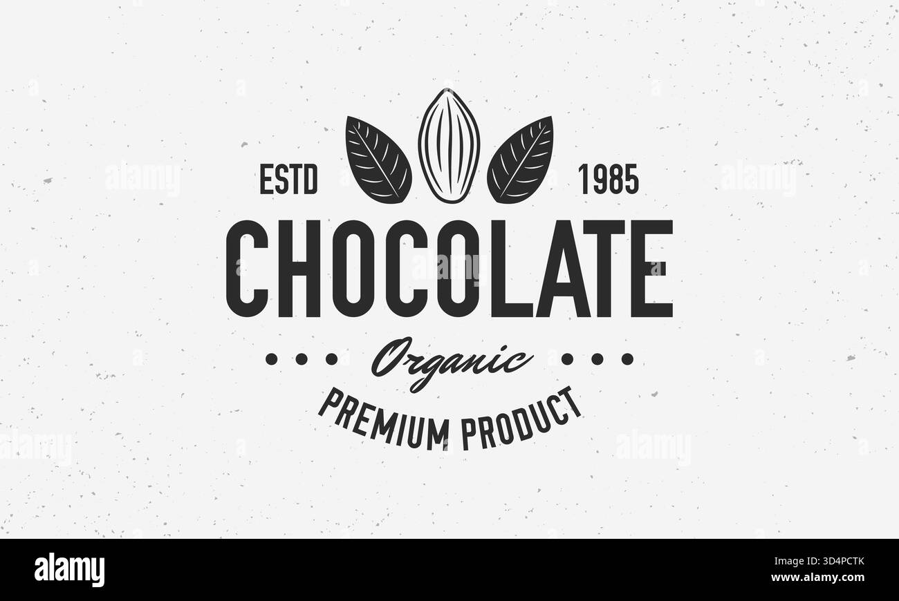 Cocoa Beans, Chocolate, Cacao logo, poster. Chocolate trendy logo with ...