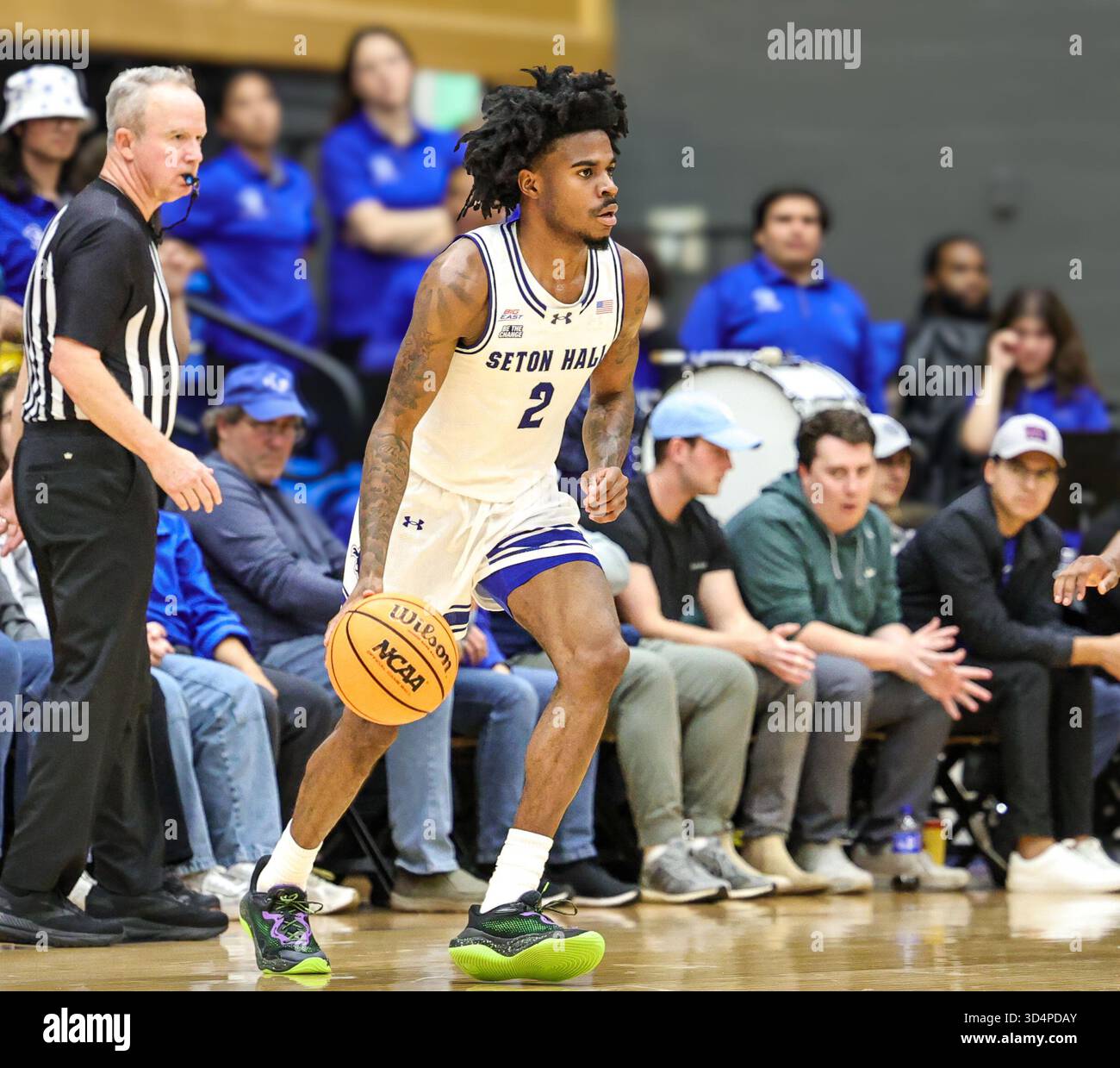 Nov 10, 2025; South Orange, New Jersey, USA; Seton Hall guard Tajuan ...