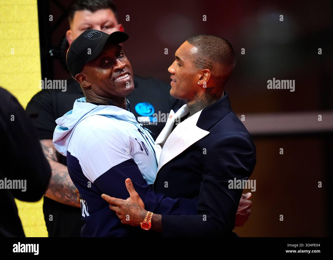 Boxer Conor Benn with father and former boxer Nigel Benn (left) during ...