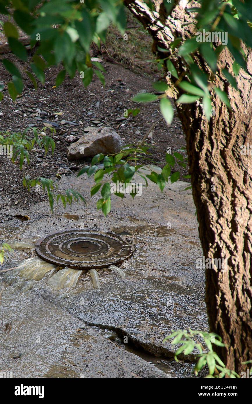 Sewer manhole cover illustrating hi-res stock photography and images ...