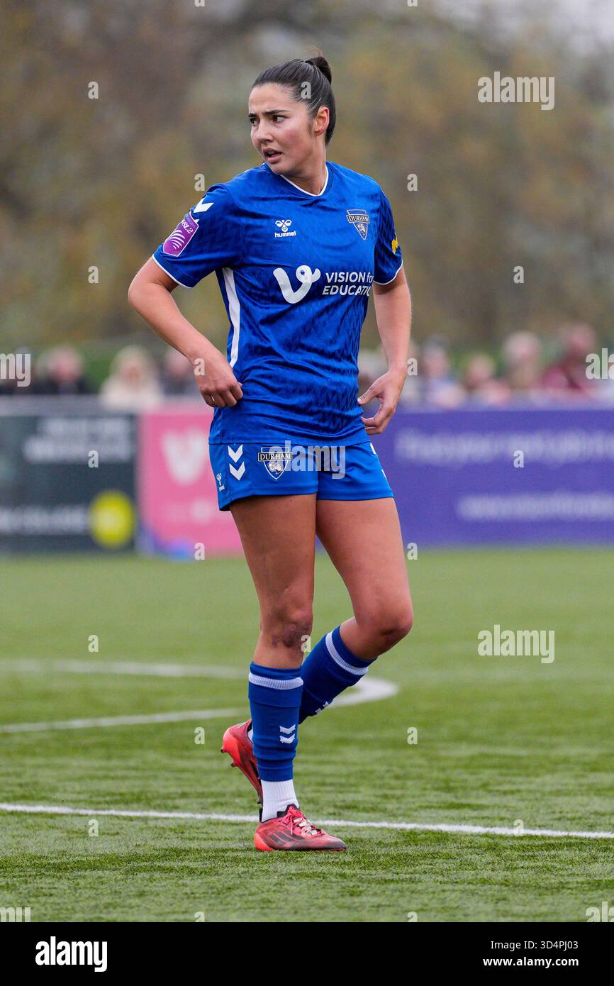 during the FA Women's Championship match between Durham Women FC and ...